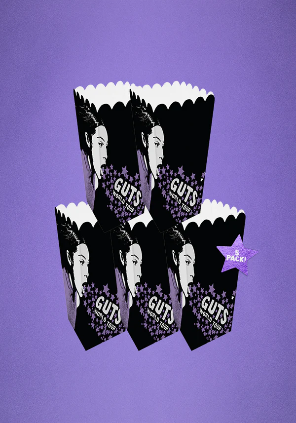 GUTS film popcorn boxes - set of 5 - Olivia Rodrigo